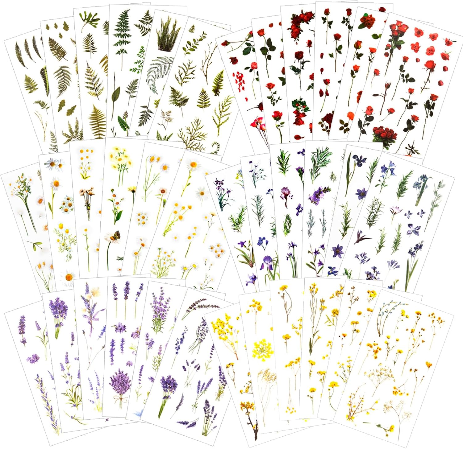 Amazon.com: MOSA BEAR 48 Self-Adhesive Transparent Scrapbook Stickers ...