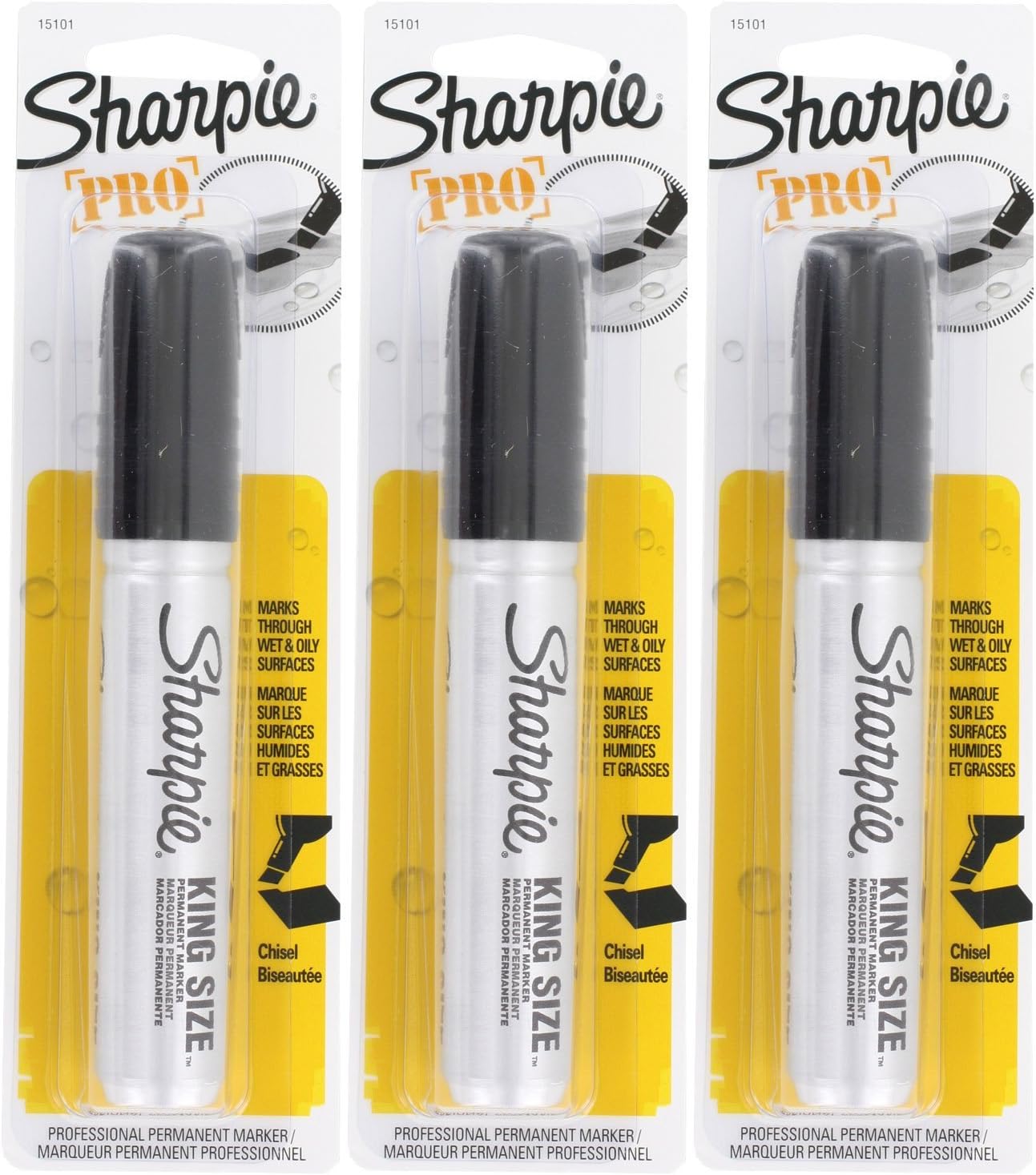 Amazon.com : Sharpie King Size Permanent Marker, Large Chisel Tip ...