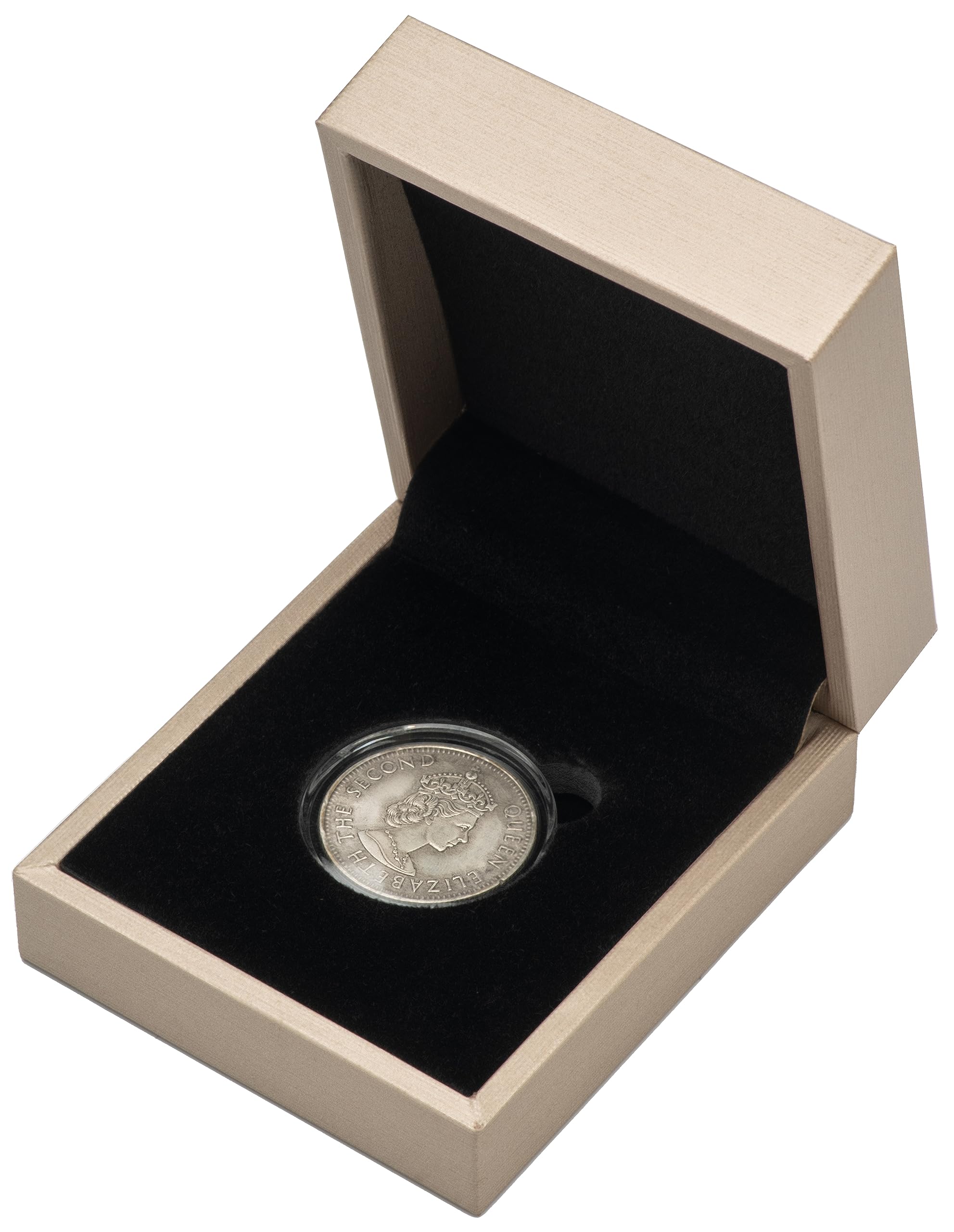 Amazon.com: COWFEX PU Coin Presentation Display Box Holder with Capsule ...