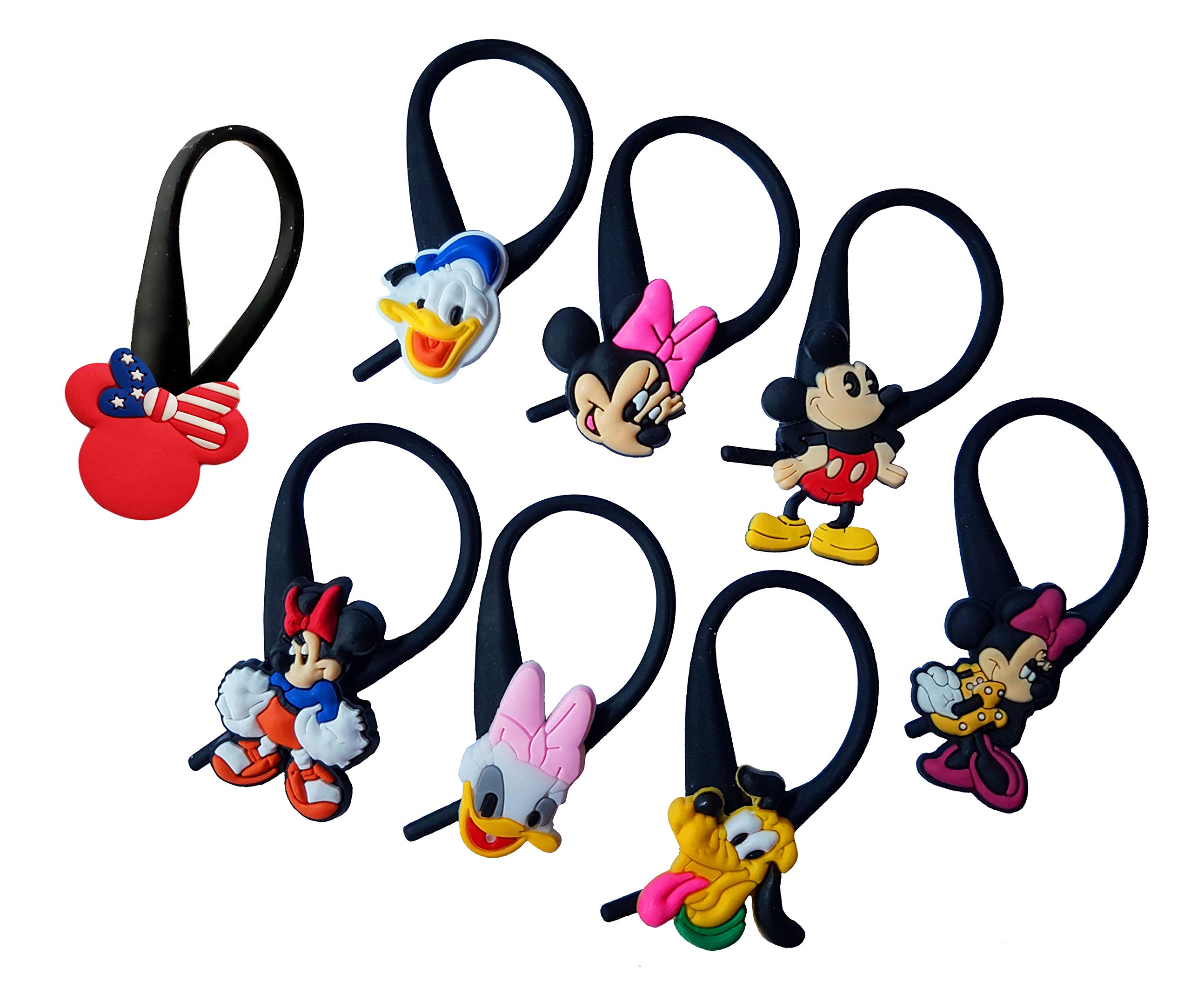 Amazon.com: Avirgo Luggage Tag (8) - Bright Silicone Bendable ...