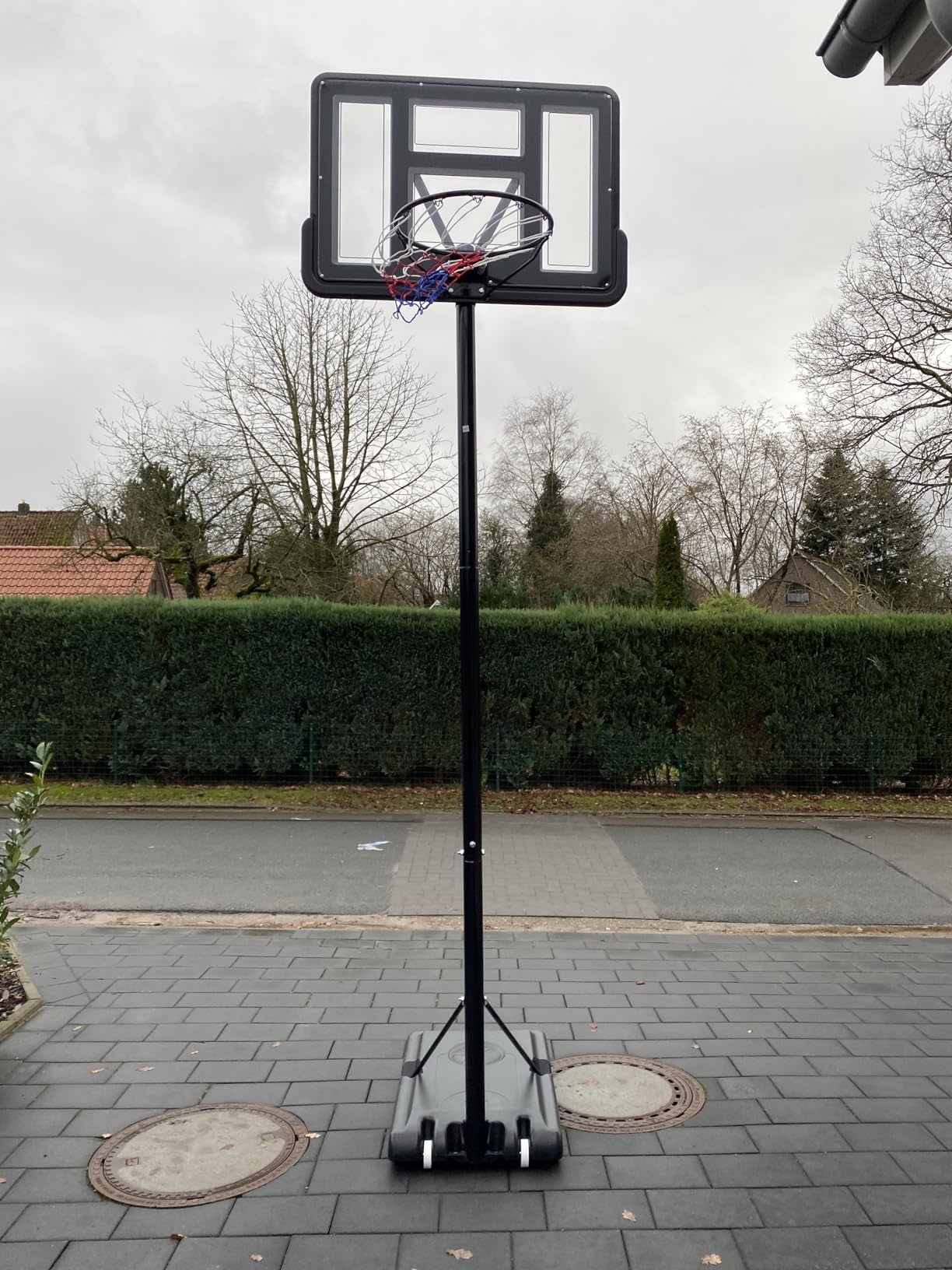 Lischwert Basketballkorb-Basketballkorb Outdoor 305cm Rollen ...