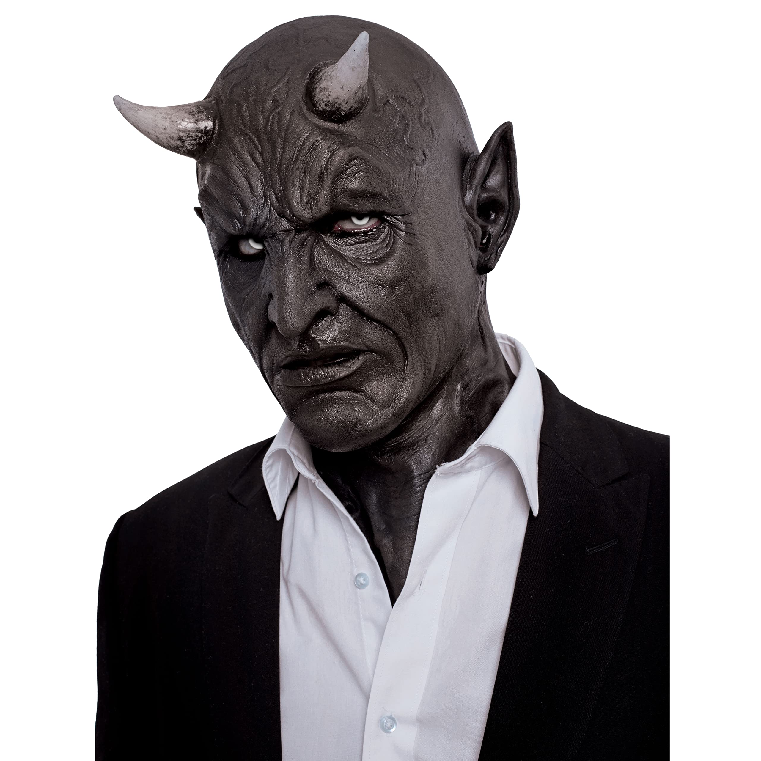Amazon.com: Ghoulish Productions Mephistopheles Dark Skin Mask With ...