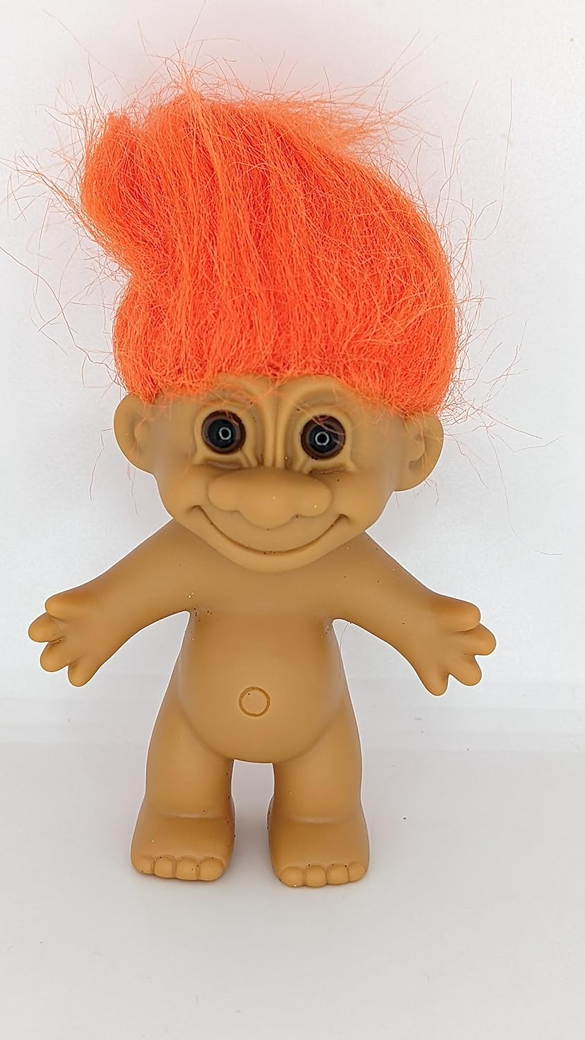 Amazon.com: Troll Doll Orange Hair Vintage Retro Old 90s Collectible ...