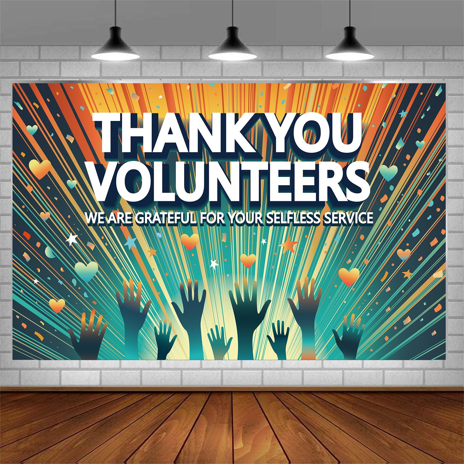 Amazon.com: Thank You Volunteers Banner – Volunteer Appreciation ...
