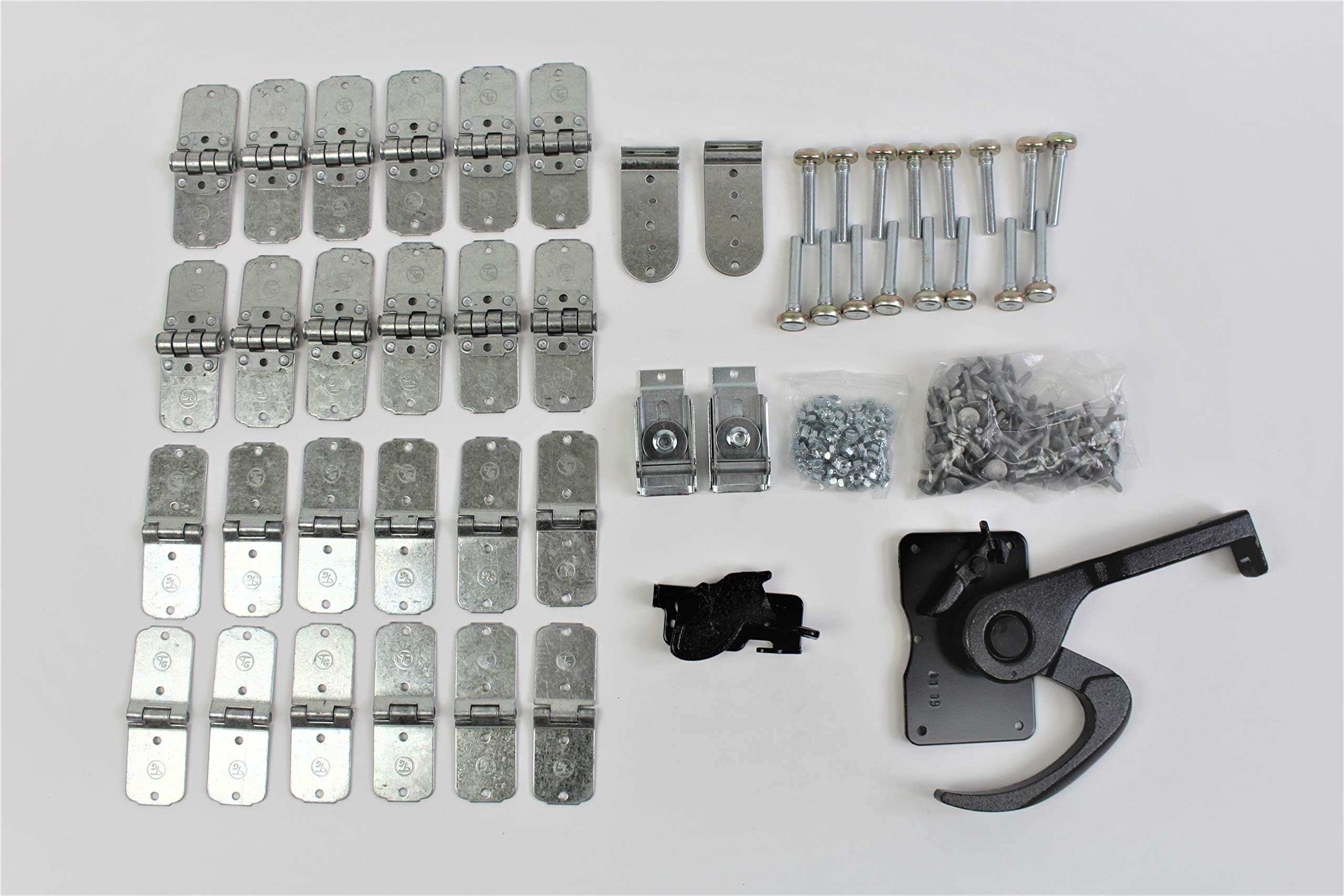 Todco 44 Pack Door Repair Kit- All Hinges + 1" Rollers + Hardware ...