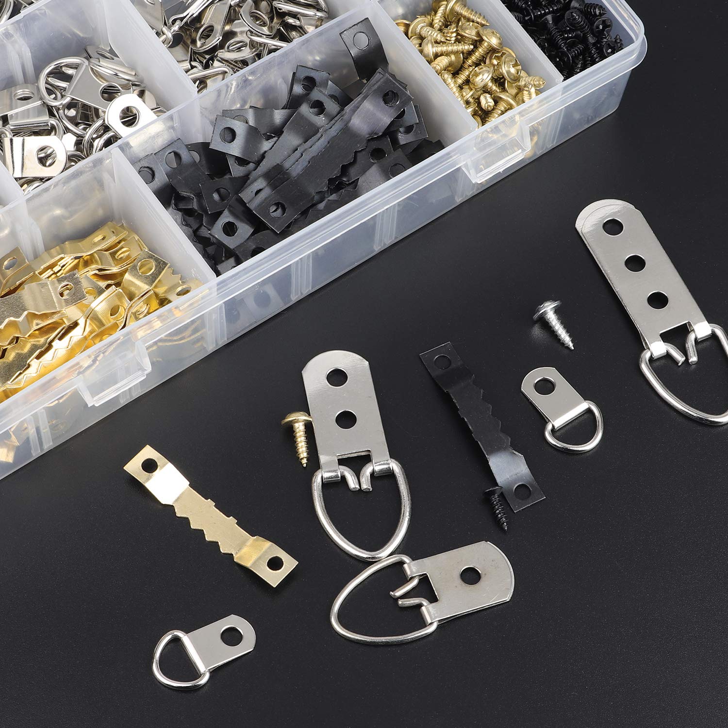 Picture Hanging Kit, 480 Pieces — Photo Frame Hanging Hooks Kit ...