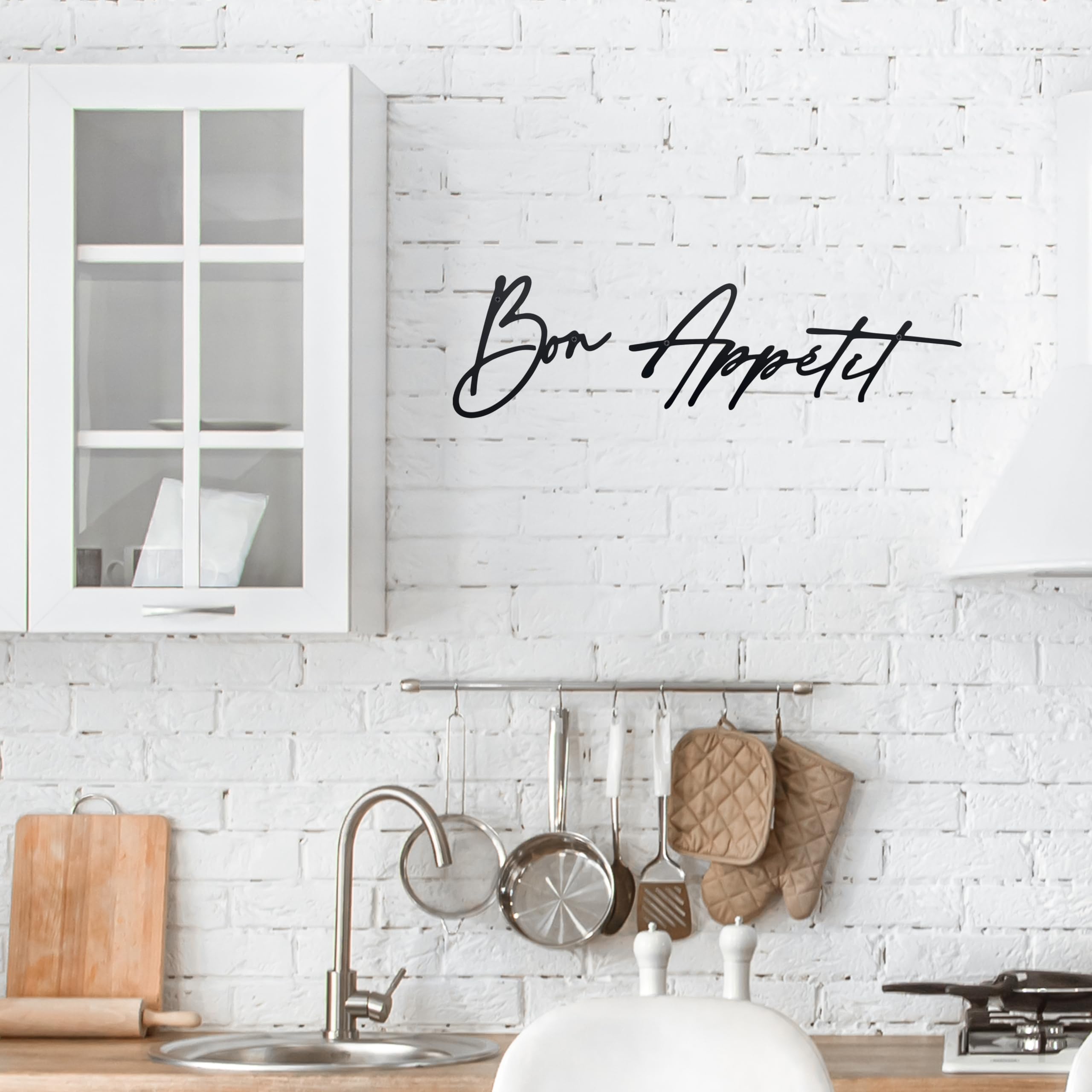 Bon Appetit Wall Decor Bon Appetit Hand Lettering Wall Art