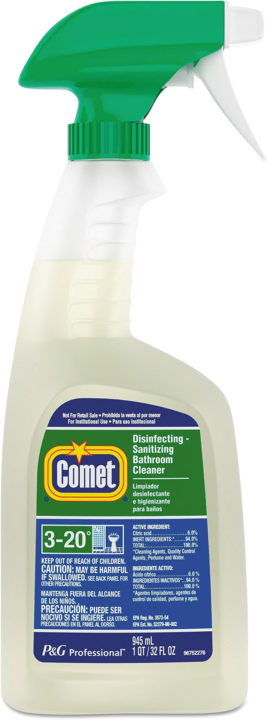 Clorox Broad Spectrum Quaternary Disinfectant Cleaner Spray, 32 Ounces ...