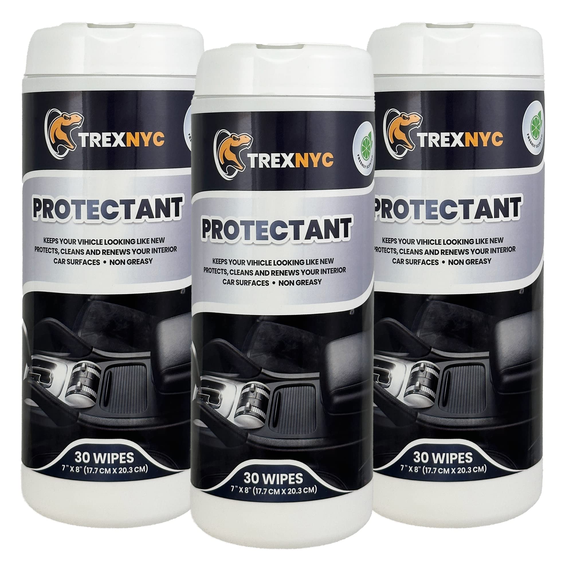 Snapklik.com : TrexNYC Protectant Wipes, Car Interior Cleaner To ...