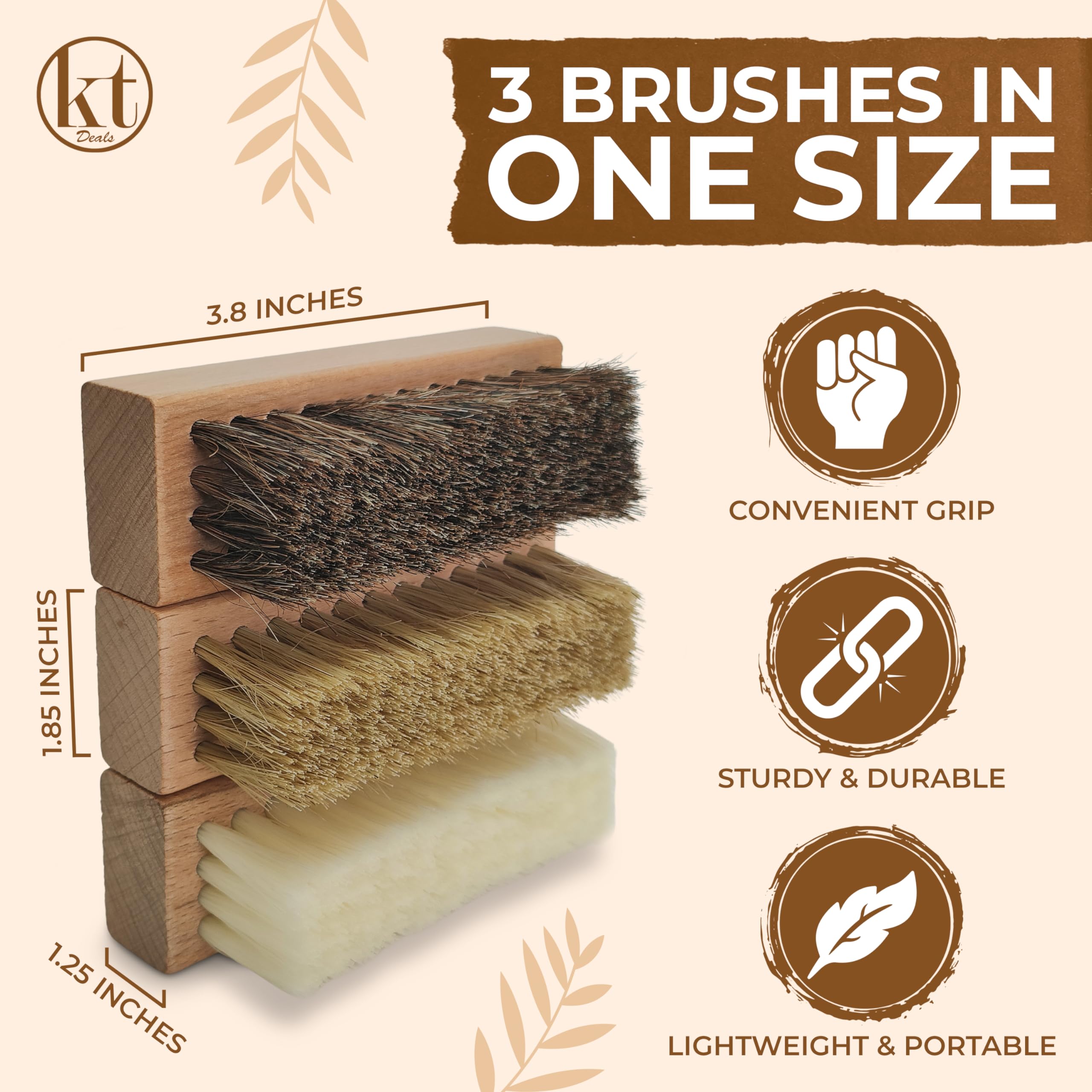 Microfiber Cleaning Cloth 3-Piece Sneaker Cleaning Brush Set - Dual ...