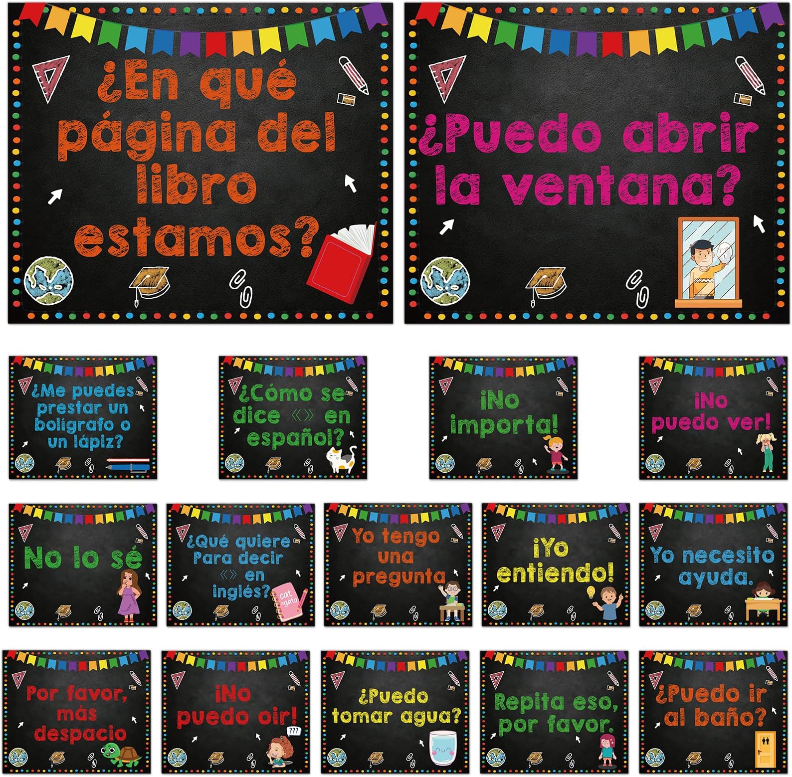 Amazon.com: Teacher's Discovery Subject Pronouns Spanish Poster ...