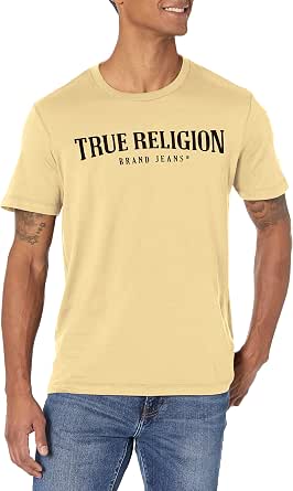 Amazon.com: True Religion Camiseta Ss Flocked Arch para hombre ...