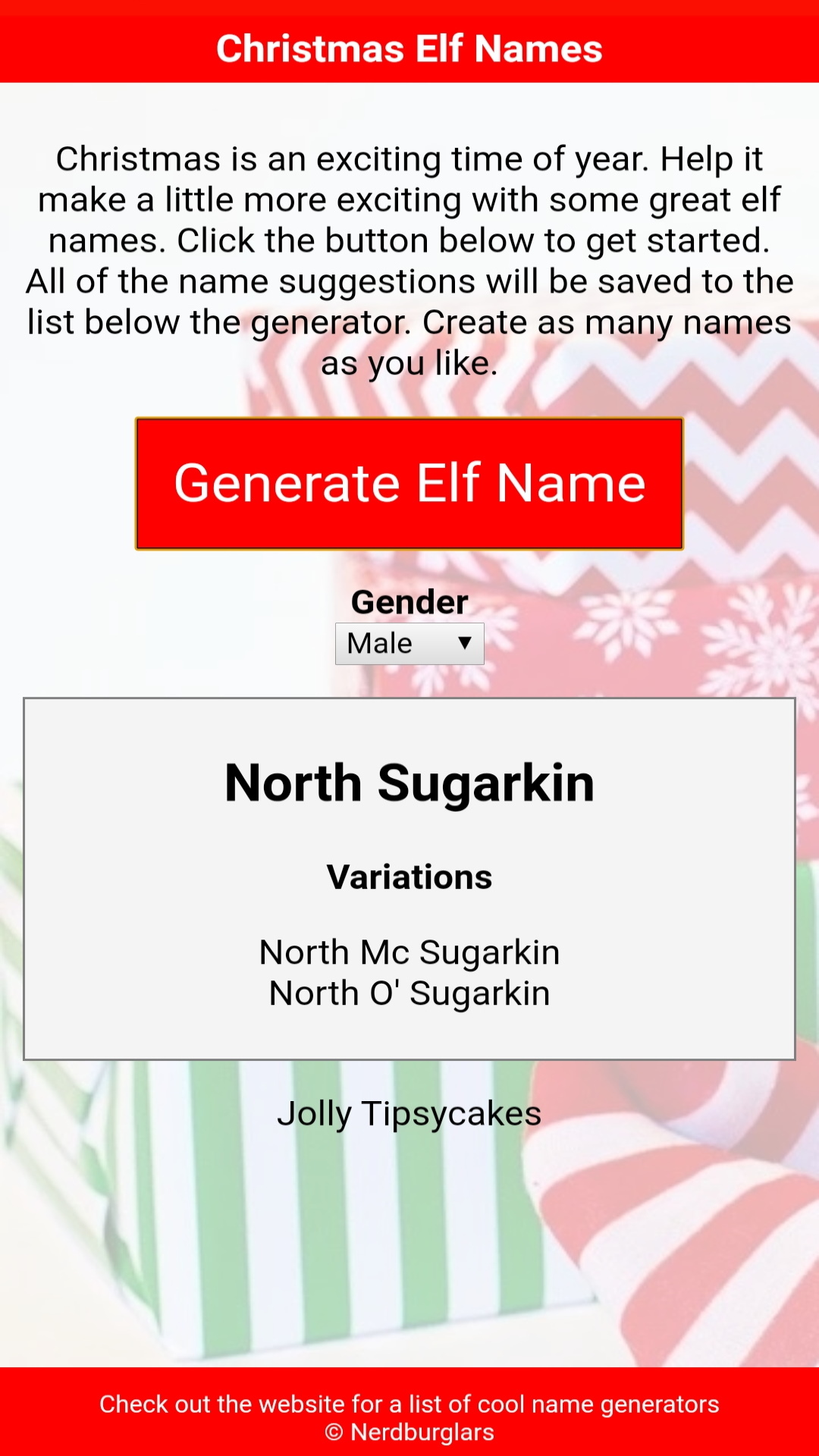 Christmas Elf Name Generator - App on Amazon Appstore