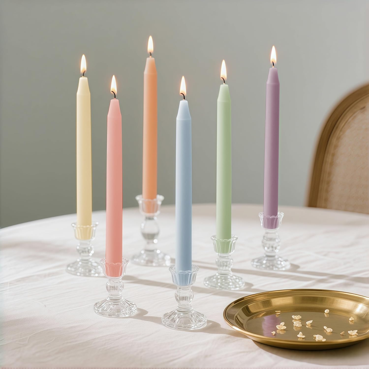 Amazon.com: SRCVYLT 6Pcs Pastel Taper Candles,10 Inch Pastel Candle ...