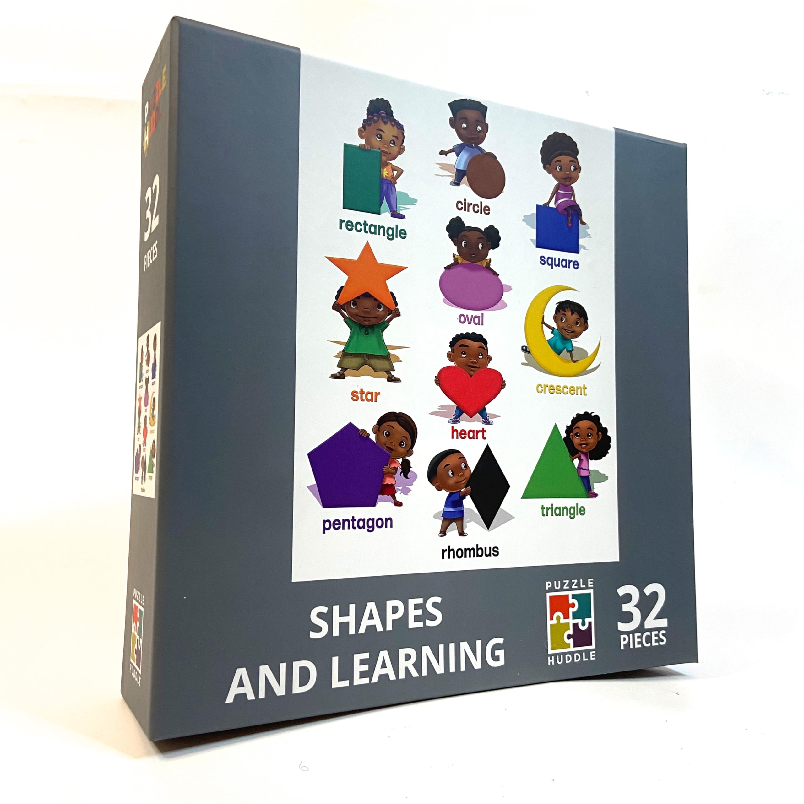Amazon.com: Puzzle Huddle, Shapes and Learning, Floor Puzzle for Kids ...