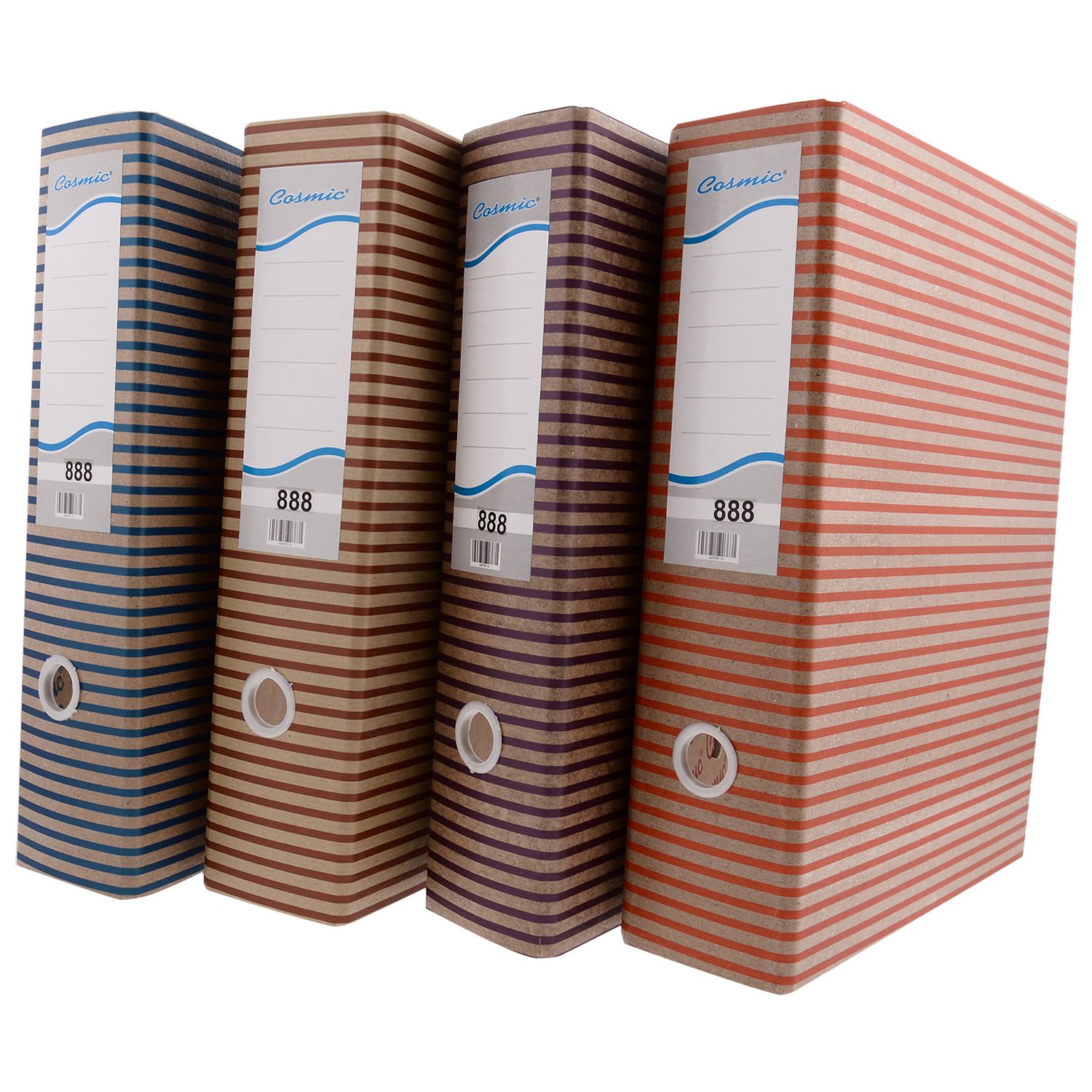 Cosmic Box File - 888 Post Binder - 31 cms x 35 cms x 8 cms (Pack of 4 ...