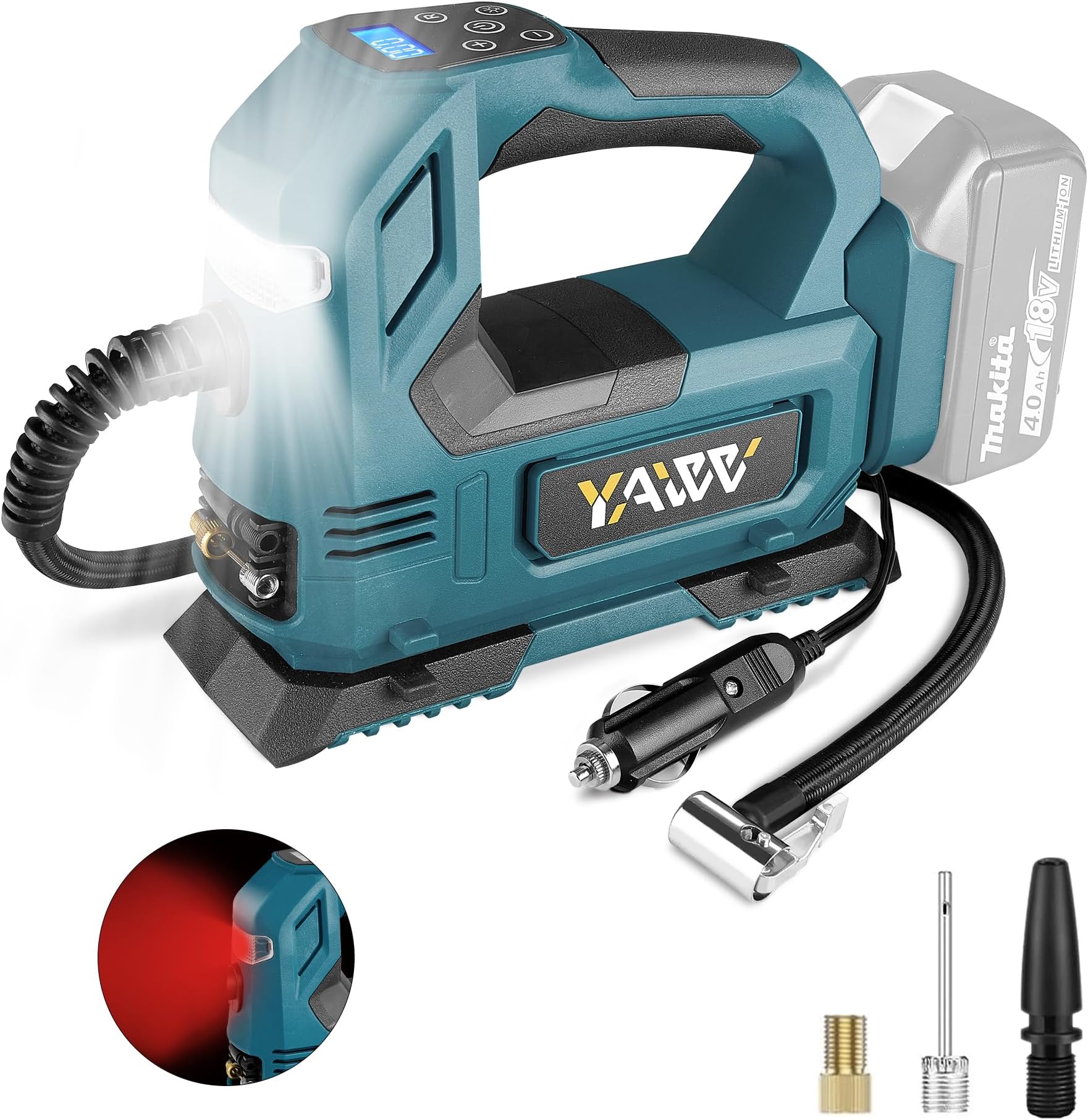 Amazon.com: Cordless Tire Inflator Air Compressor for Makita 18V ...
