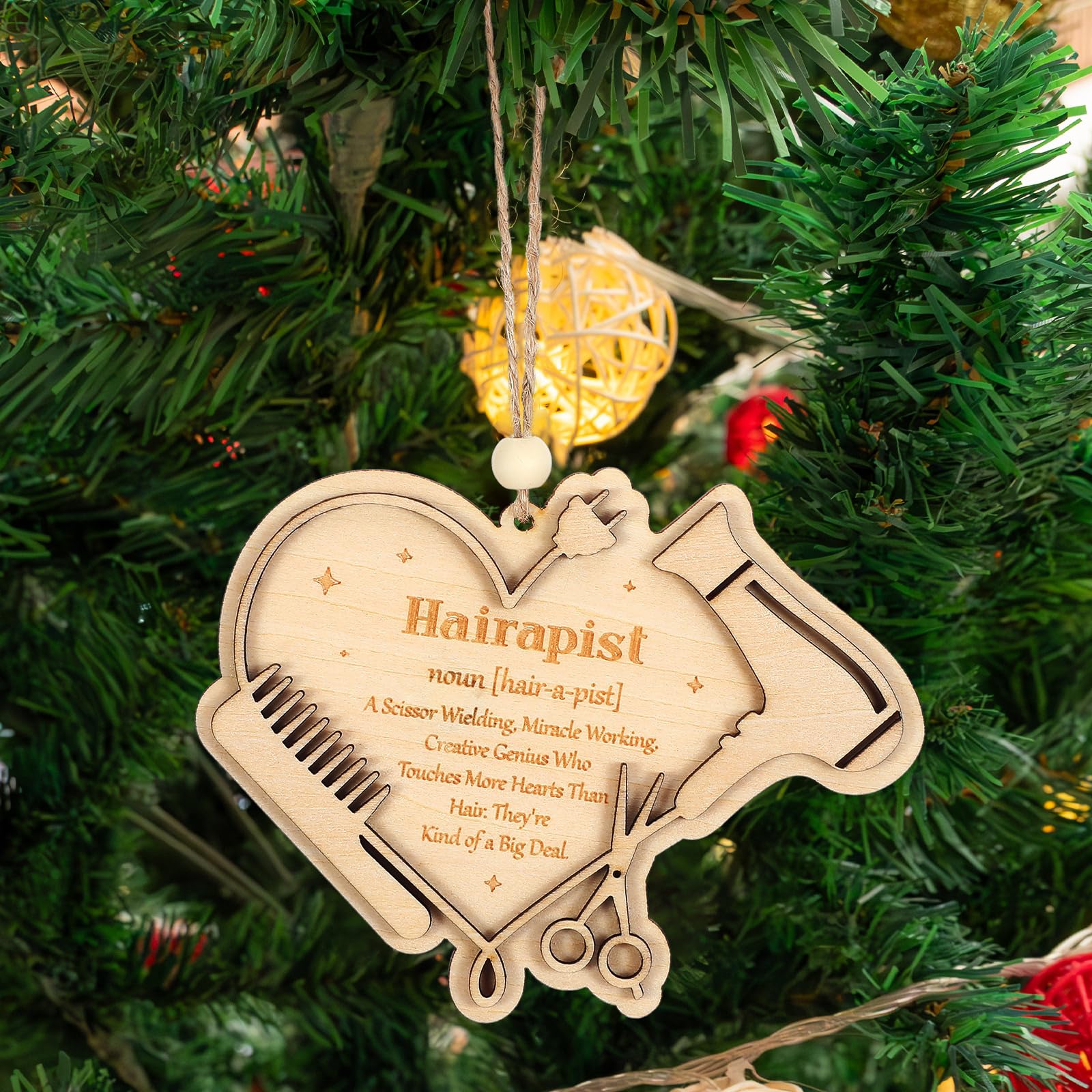 Amazon.com: Colingmill Hair Stylist Gifts for Women Hairdresser Wooden ...