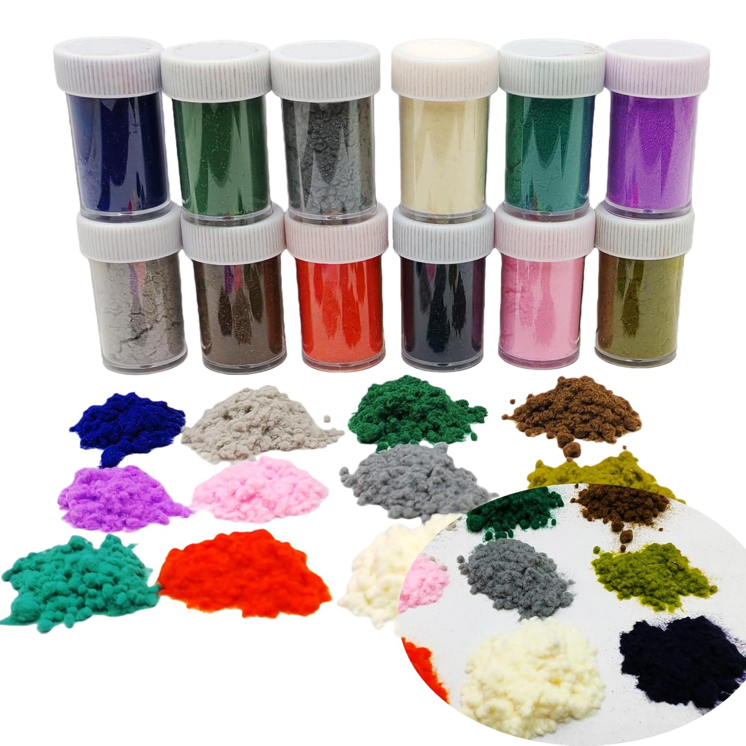 Amazon.com: Velvet Flocking Powder Kits for Nails Art,12Colors Manicure ...