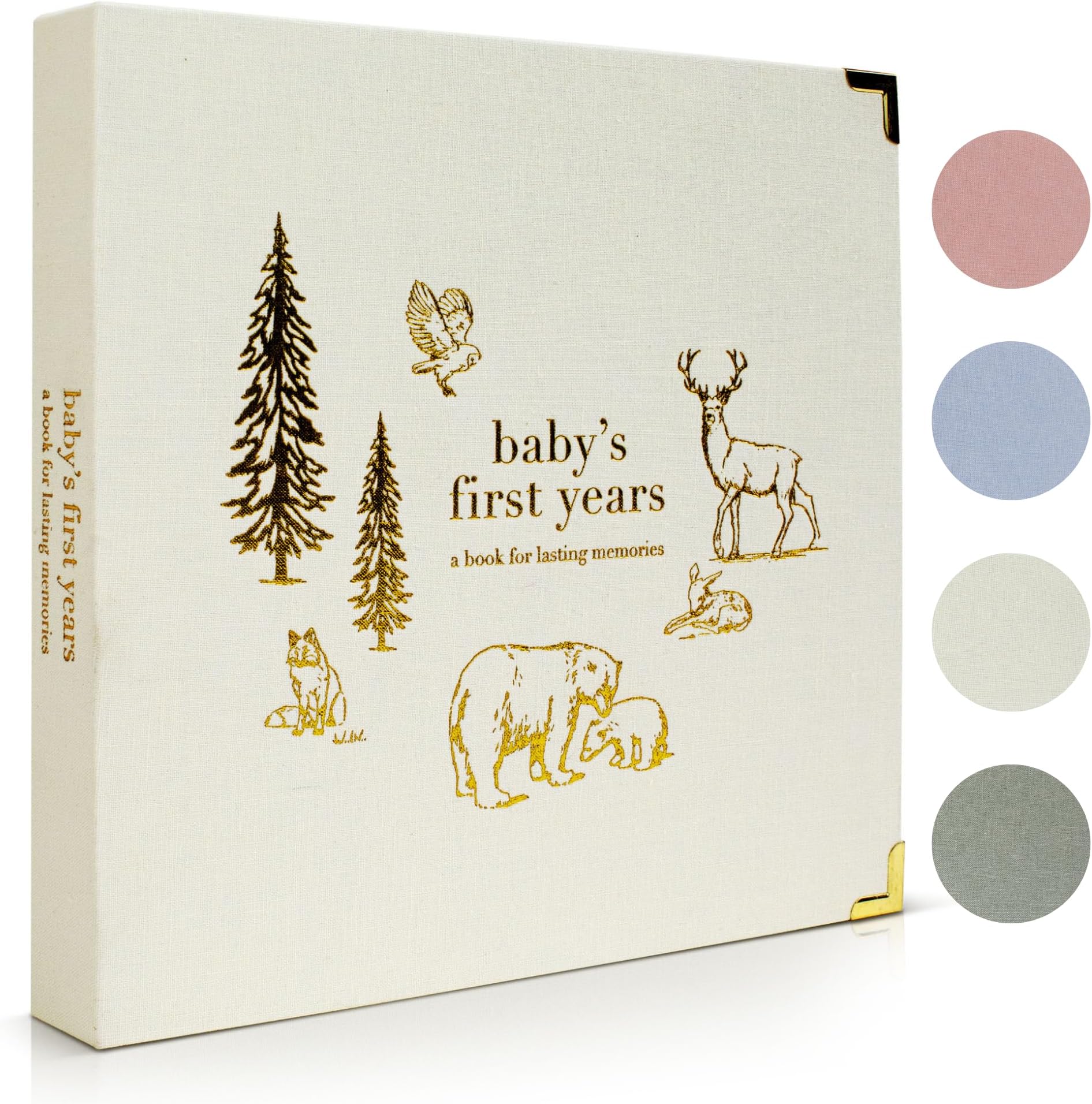 Amazon.com: Baby First Year Memory Book - Simple Hardcover Keepsake ...