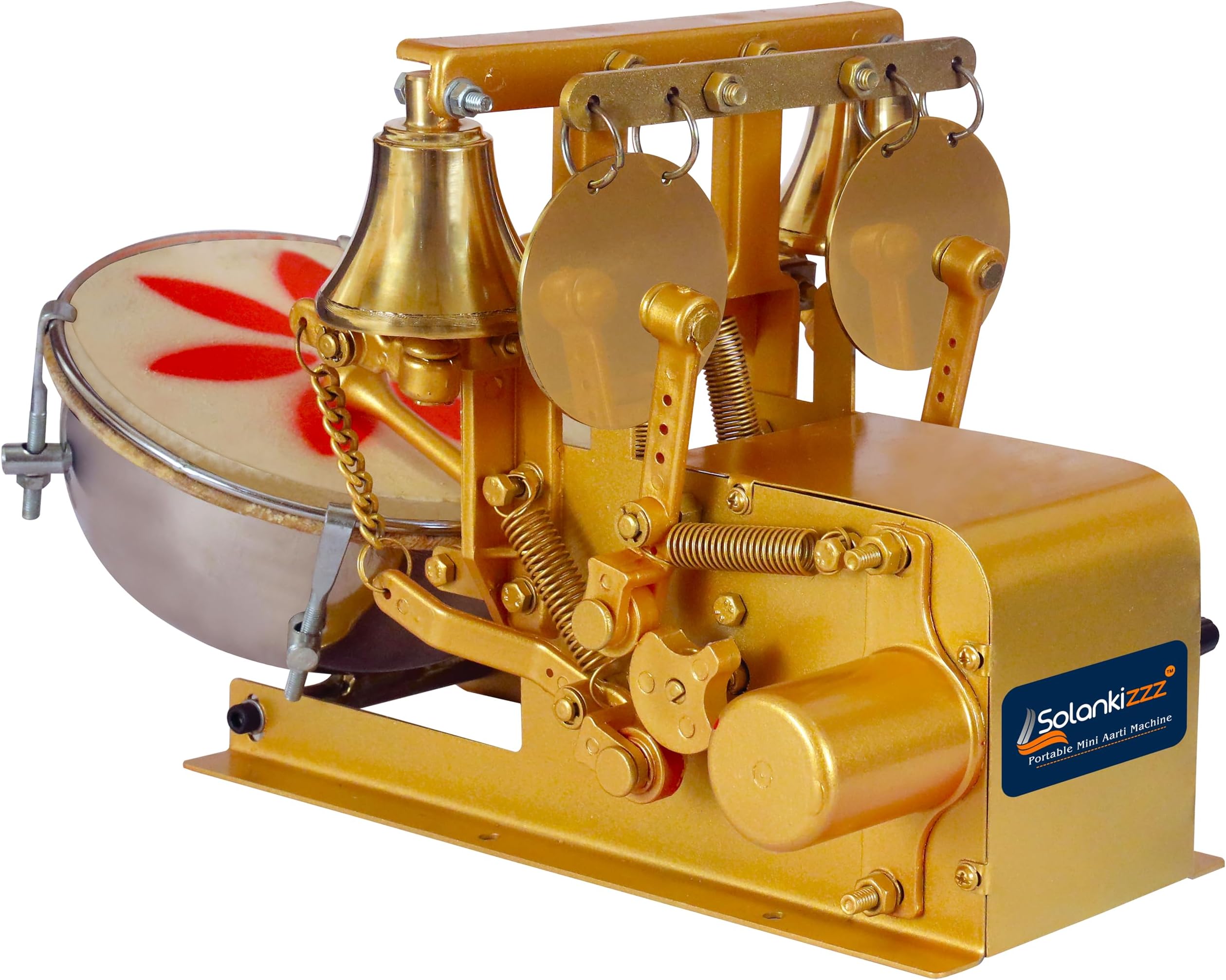 SOLANKIZZZ Fully Automatic Electric Mini Aarti Machine with Nagara, 2 ...