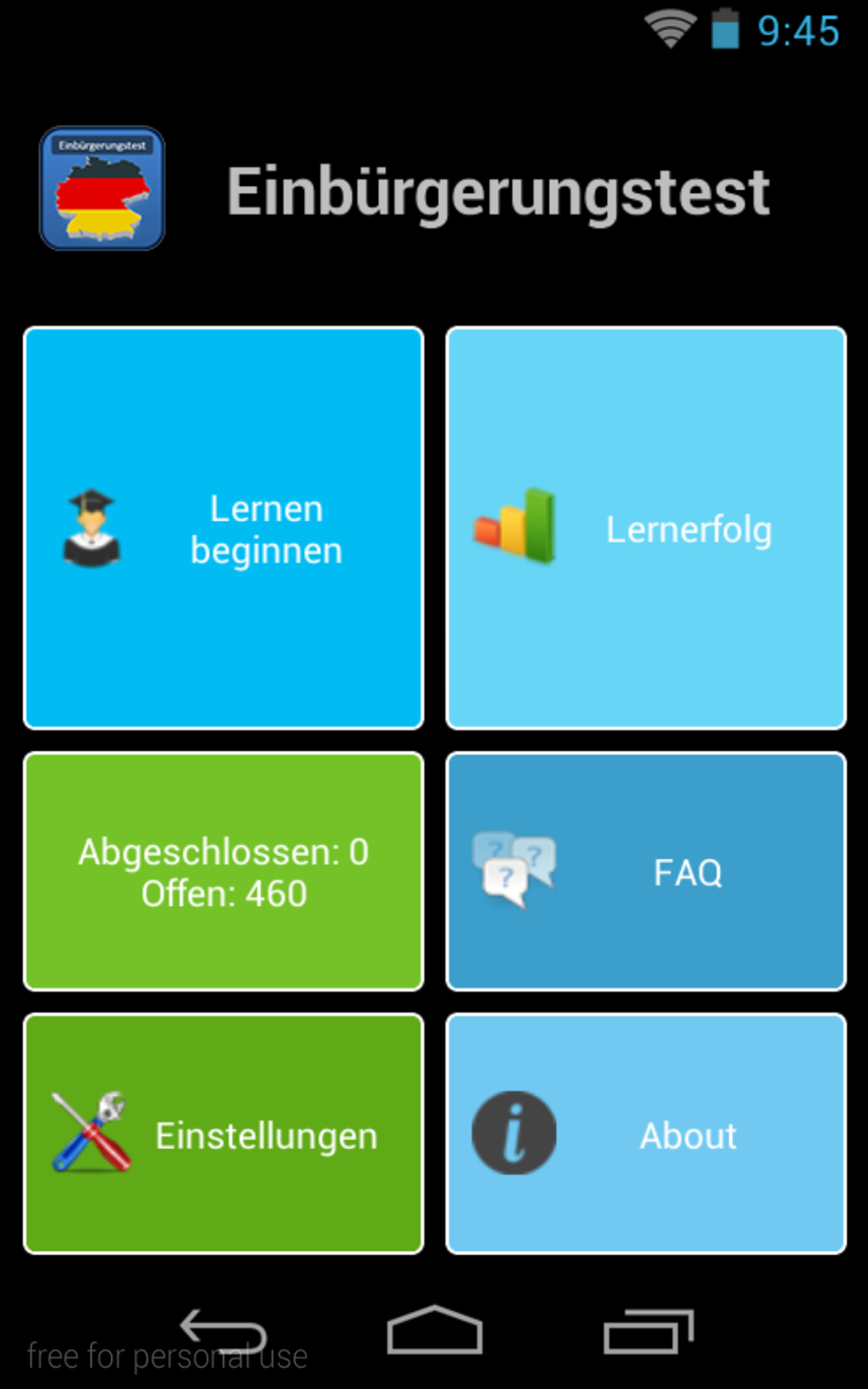 Einbürgerungstest 2016 free - App on Amazon Appstore