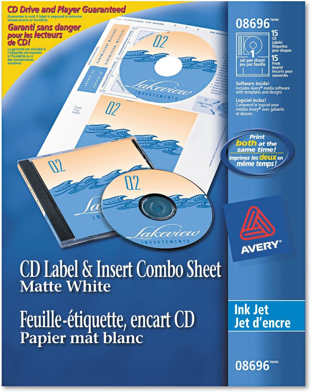 Amazon.com : 600-Pak =Matte Finish= CD/DVD =Spine= Labels (25 Sheets ...