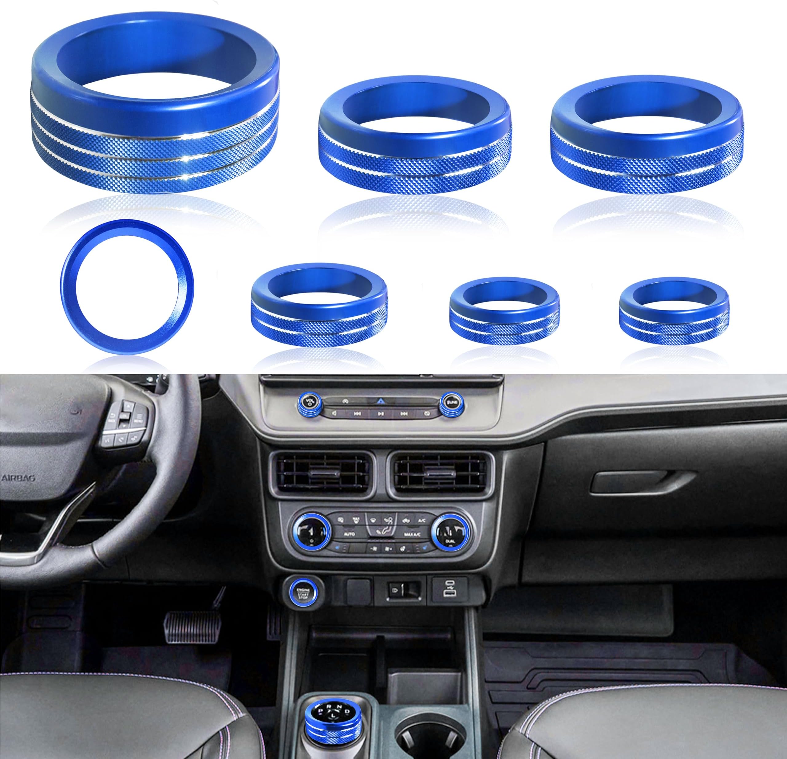 Amazon.com: SENSHINE Gear Shift Knob, Headlight Knob Cover for Ford ...