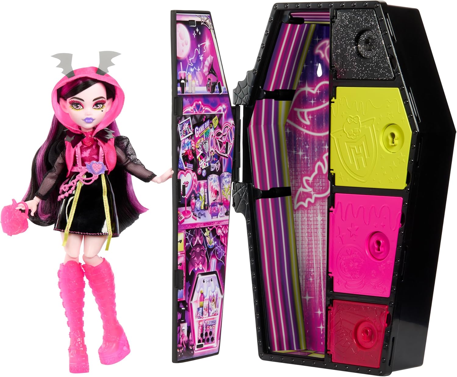 Monster High-docka och modeset, Draculaura-docka, Skulltimate Secrets ...