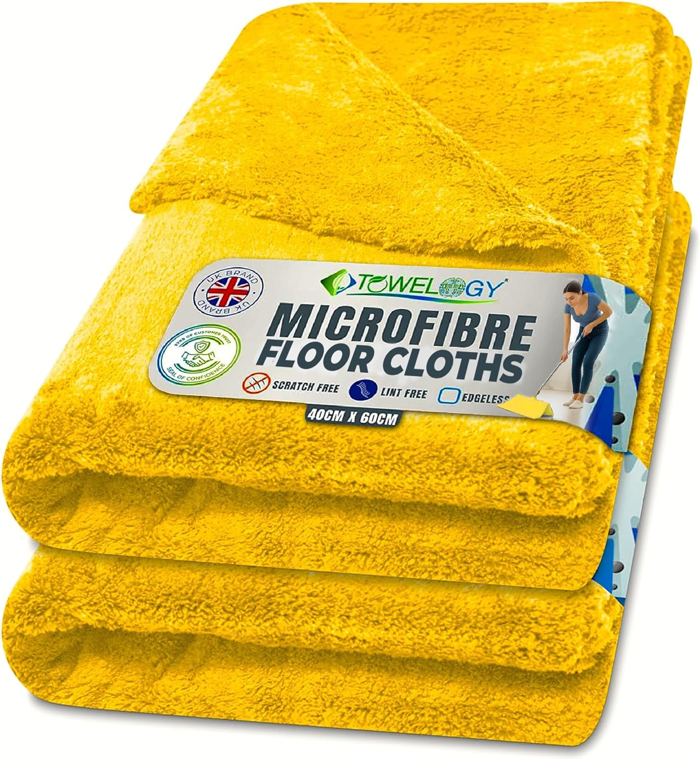 Towelogy® Microfibre Floor Cloths Heavy Duty | Extra Large, Super ...