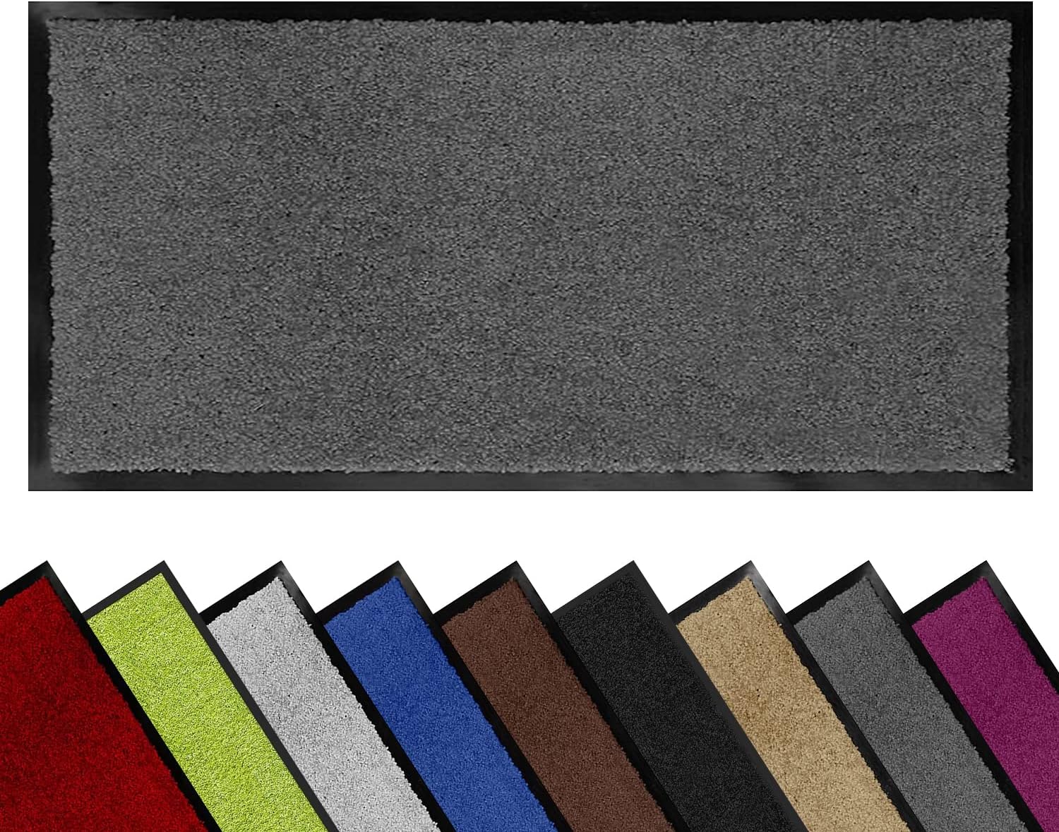 Washable Dirt Trapper Door Mats Indoor & Outdoor, Heavy Duty Non Slip ...