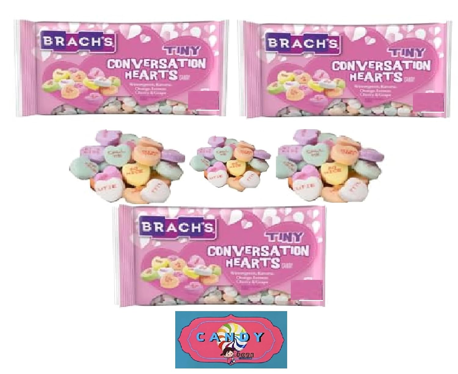 Brachs Tiny Conversation Hearts – Caramelos duros para el día de San ...