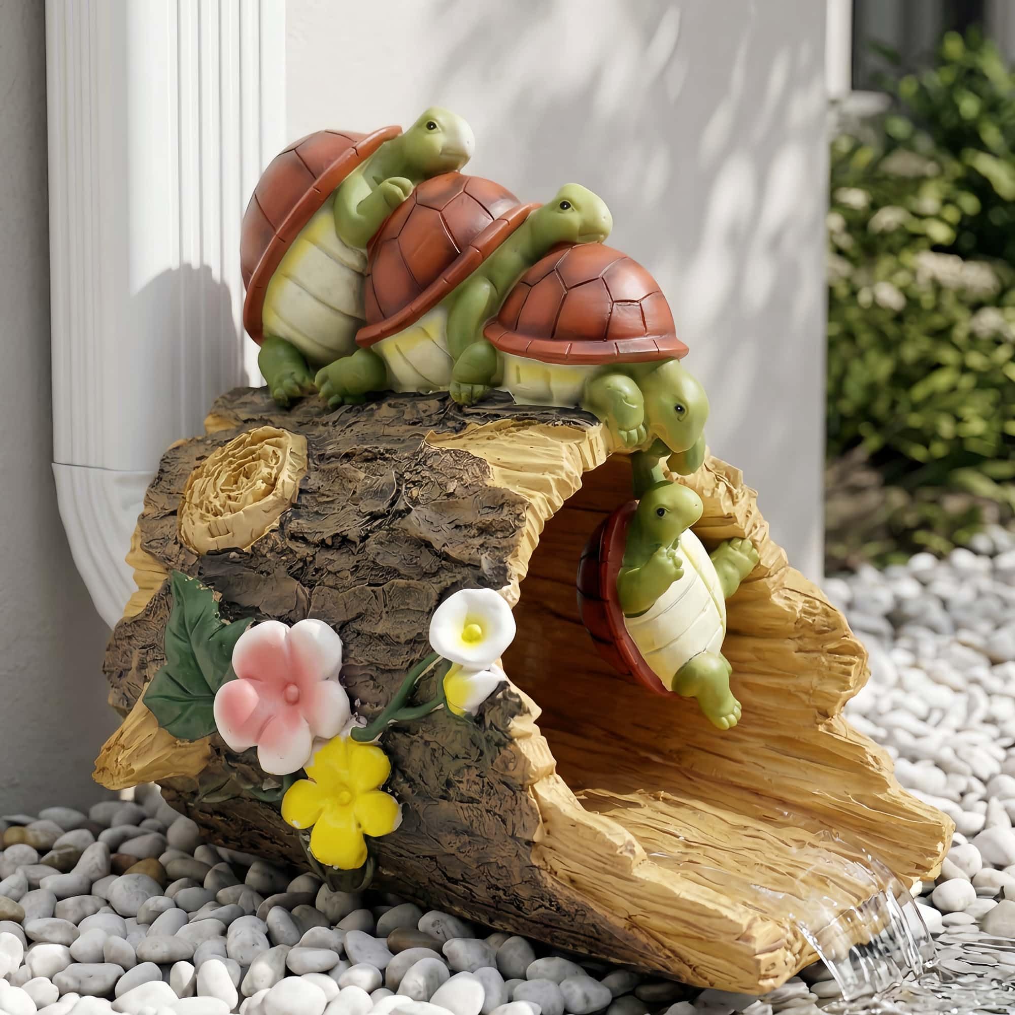 Snapklik.com : Euiroet Funny Turtle Gutter Downspout Extender Statue ...