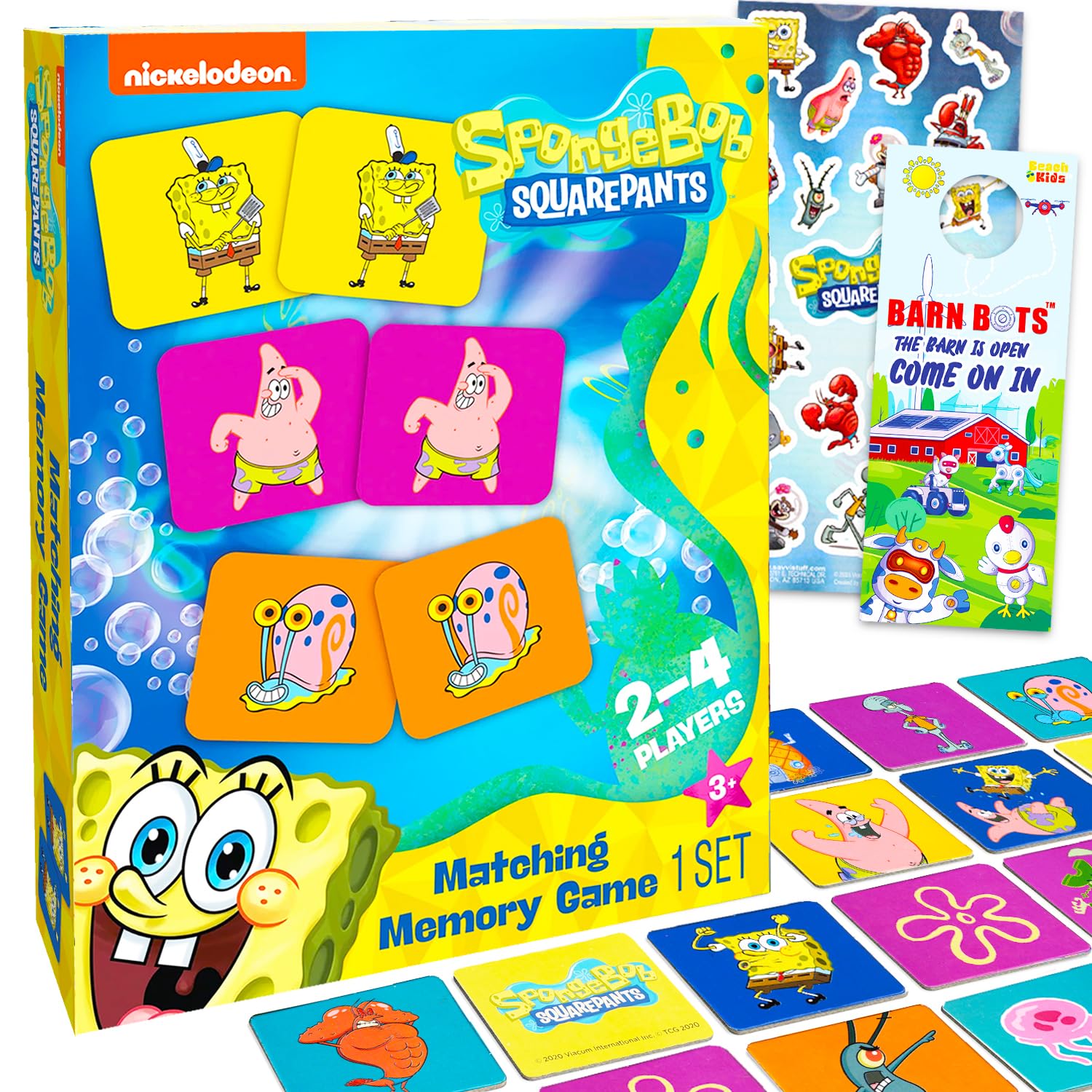 Amazon.com: Nickelodeon Spongebob Memory Game - Spongebob Educational ...