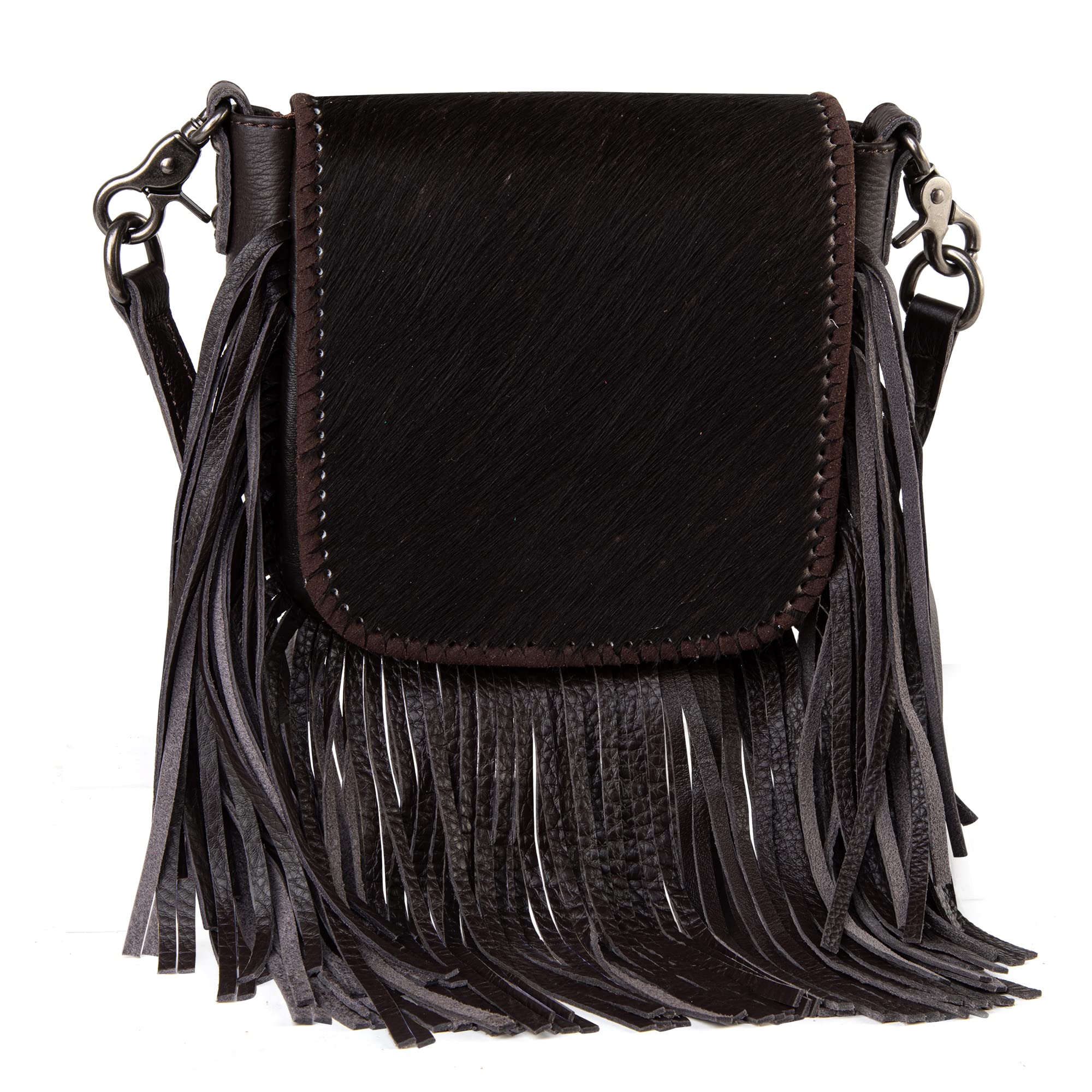 Montana West Cowhide Purse Fringe Western Purses for Women Small ...