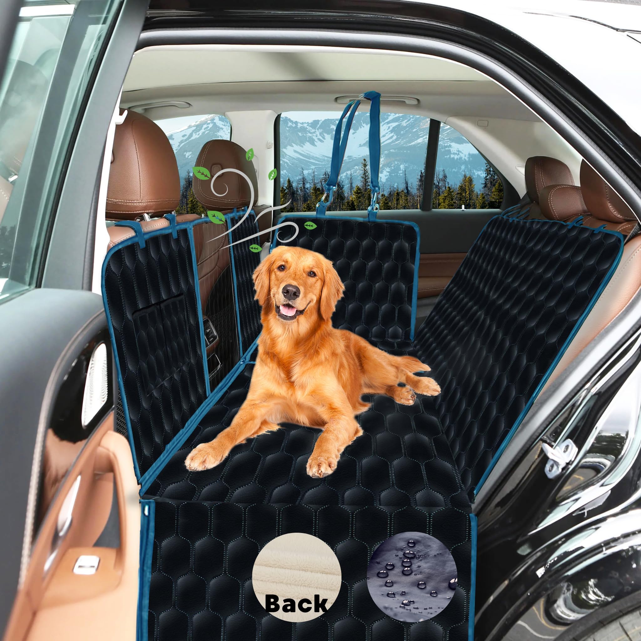 Amazon.com: ZOEWXP Dog Car Seat Cover for Back Seat for Cars & SUVs ...