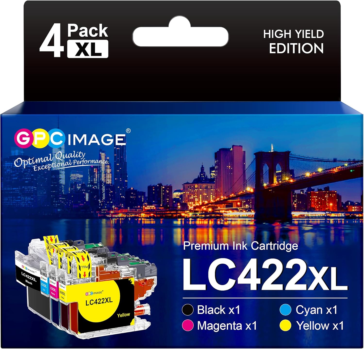 GPC Image LC422XL LC-422XLVAL Ink Cartridges Value Pack Replacement for ...