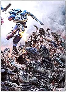 Amazon.com: Displate Official Warhammer Metal Poster Magnetic Mounting ...