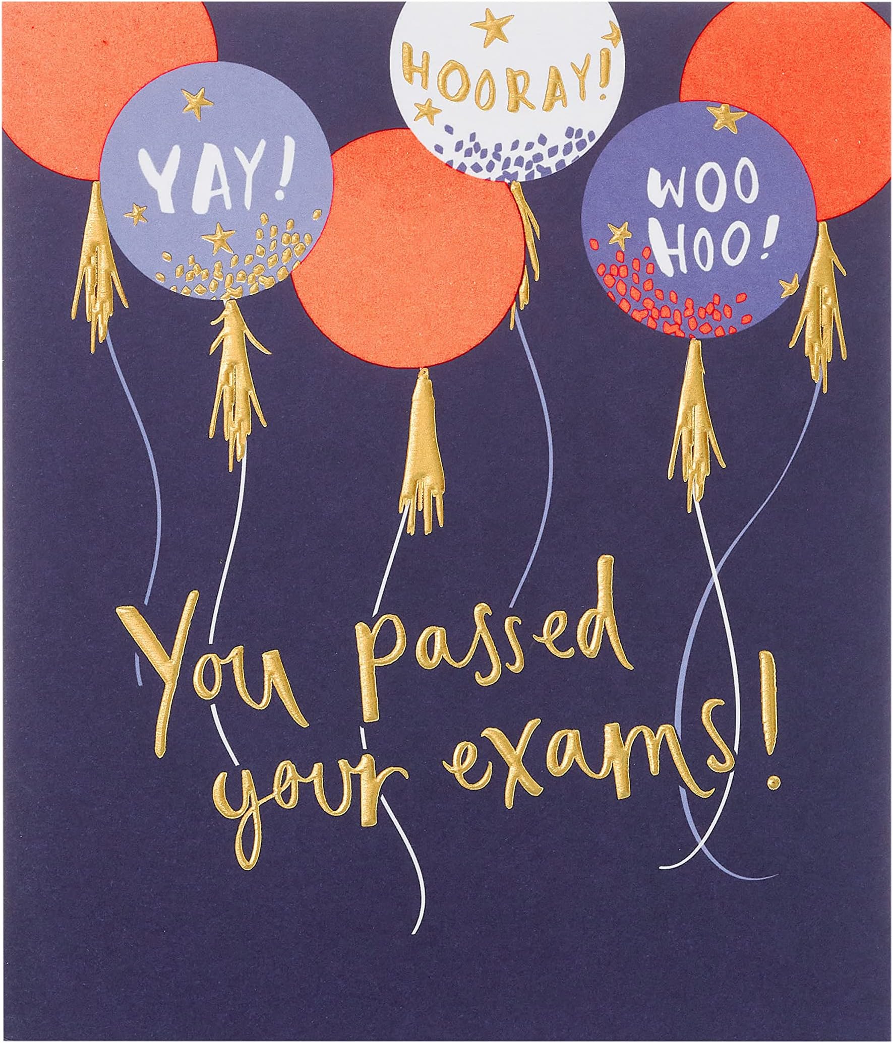 UK Greetings Passing Exams Card For Her/Female/Friend With Envelope ...