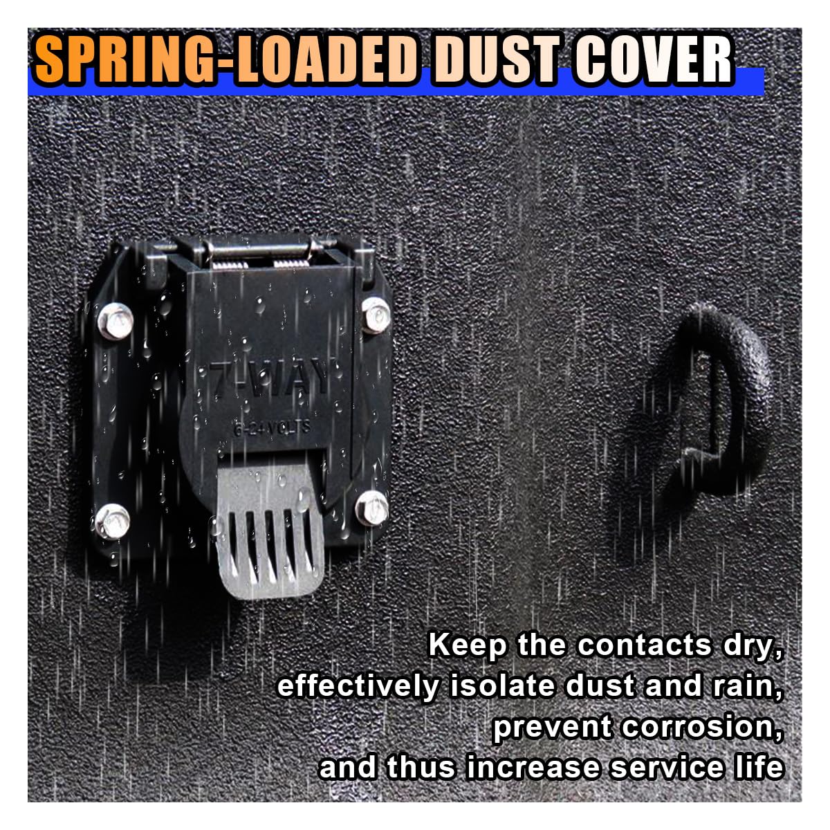 Snapklik.com : Replacement 7-Way RV Blade Socket, USCAR To 7 Pin ...