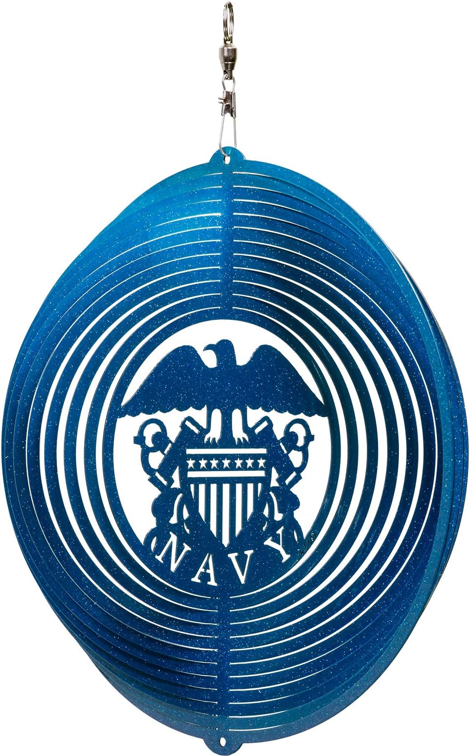 Amazon.com: SWEN Products US Marines Circle Swirly Metal Wind Spinner ...