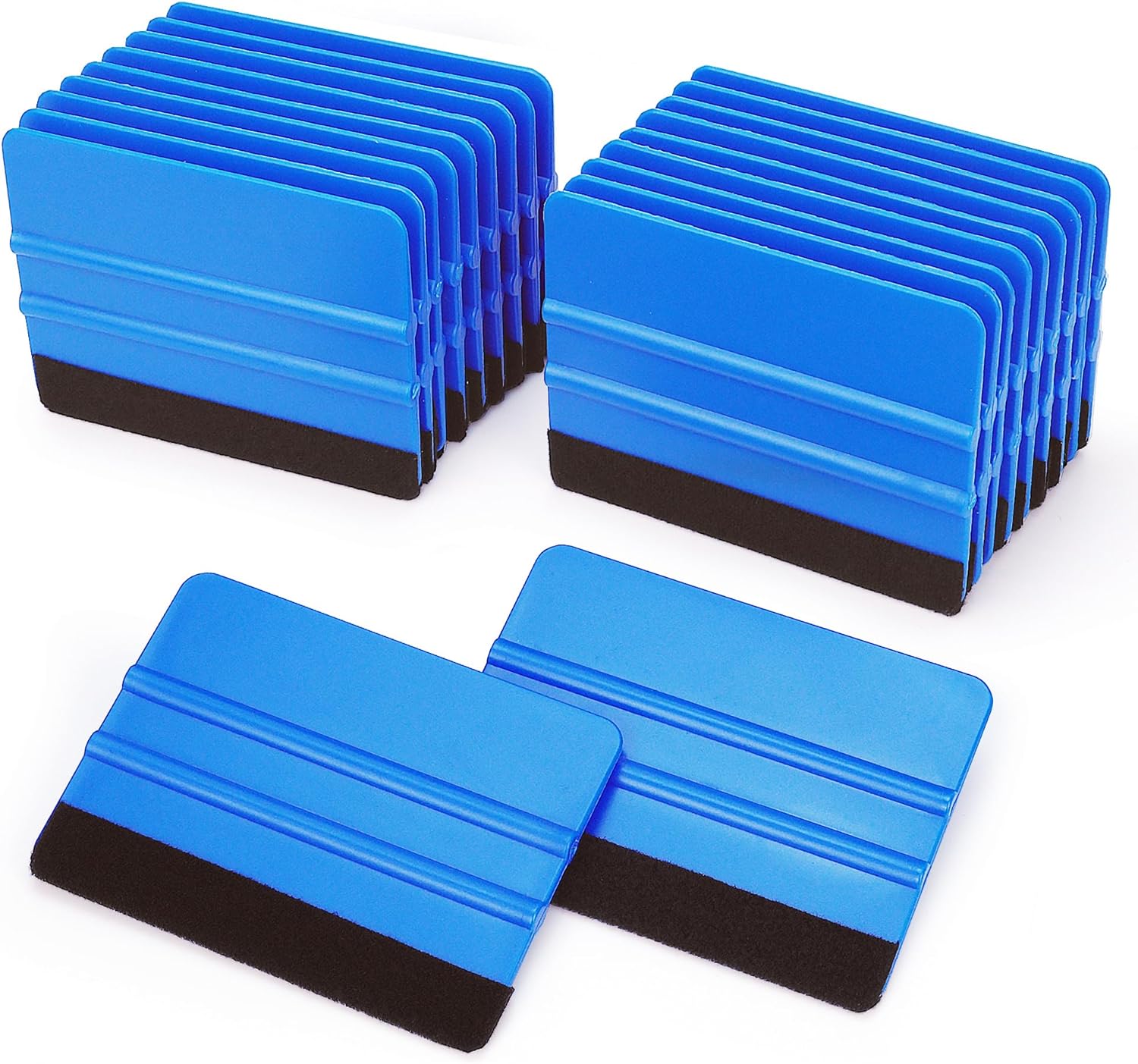 Lunbengo 20 Piece Car Wrap Plastic Squeegee, 10 * 7cm Window Tint ...