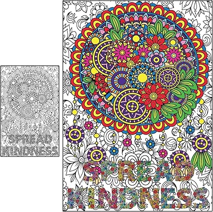 Amazon.com: Giant Coloring Poster for Adults and Kids - Extra Large ...