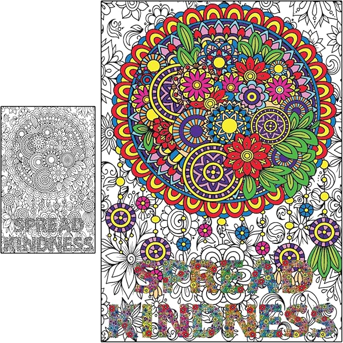 Amazon.com: Giant Coloring Poster for Adults and Kids - Extra Large ...
