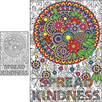 Amazon.com: Giant Coloring Poster for Adults and Kids - Extra Large ...