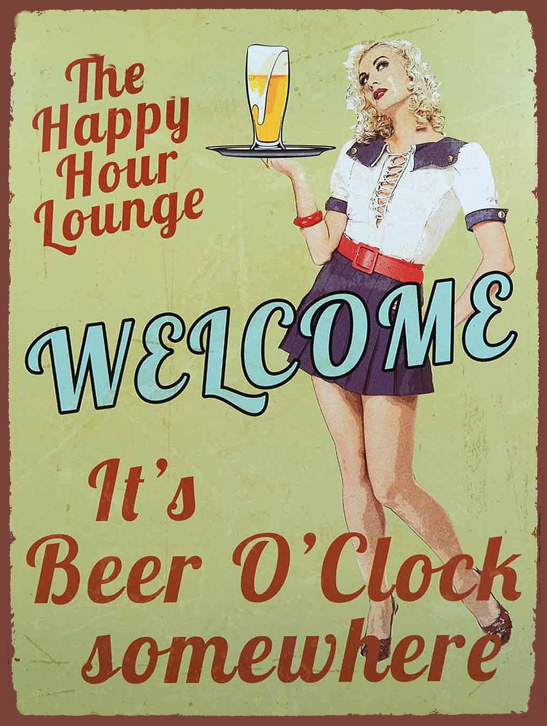 Vintage Style Retro Metal Plaque Wall Sign - Plq253 : Amazon.co.uk ...
