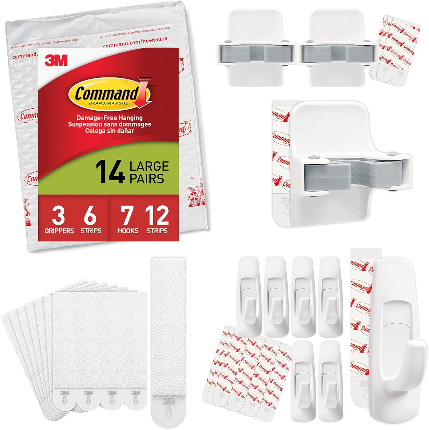 Amazon.com: Command Wall Décor Bundle for Holiday Prep - Organize Your ...