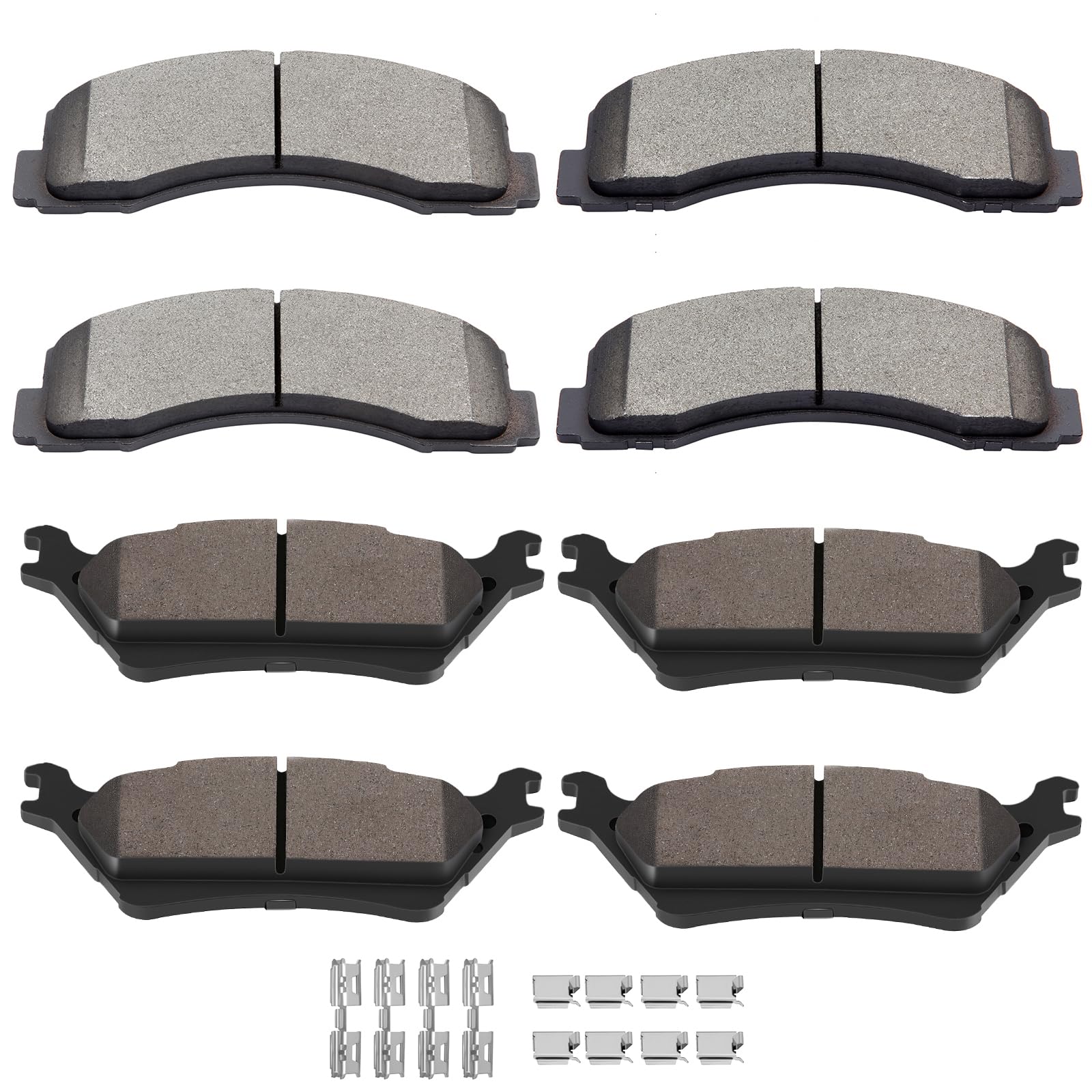 Amazon.com: SCITOO D1414 D1602 Front Rear Ceramic Brake Pads Sets Fit ...