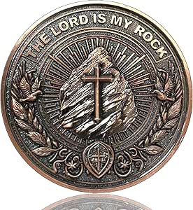 Amazon.com: Inspirational Christian Challenge Coin - The Lord is My ...