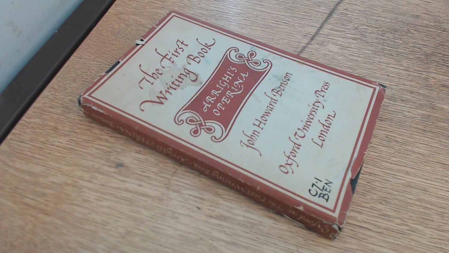 The First Writing Book: Benson, John Howard: 9780300003017: Amazon.com ...